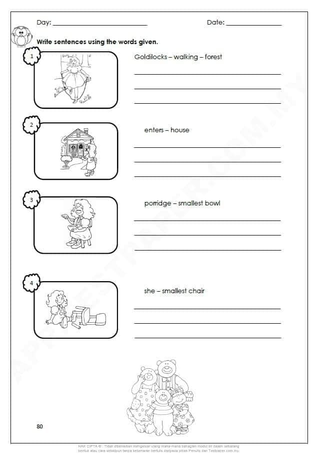 BAHASA INGGERIS TAHAP 1 SENTENCES STRUCTURE SET 5 - Pendidikan Rasmi