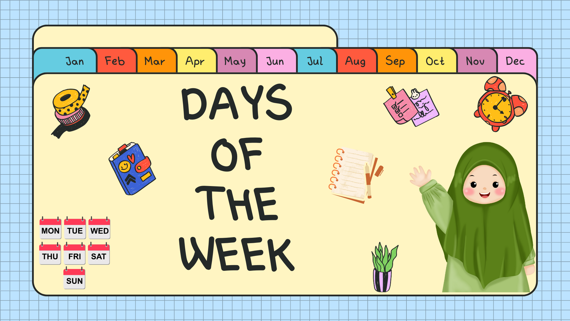 PRE SHCOOL : DAYS OF THE WEEK - Pendidikan Rasmi