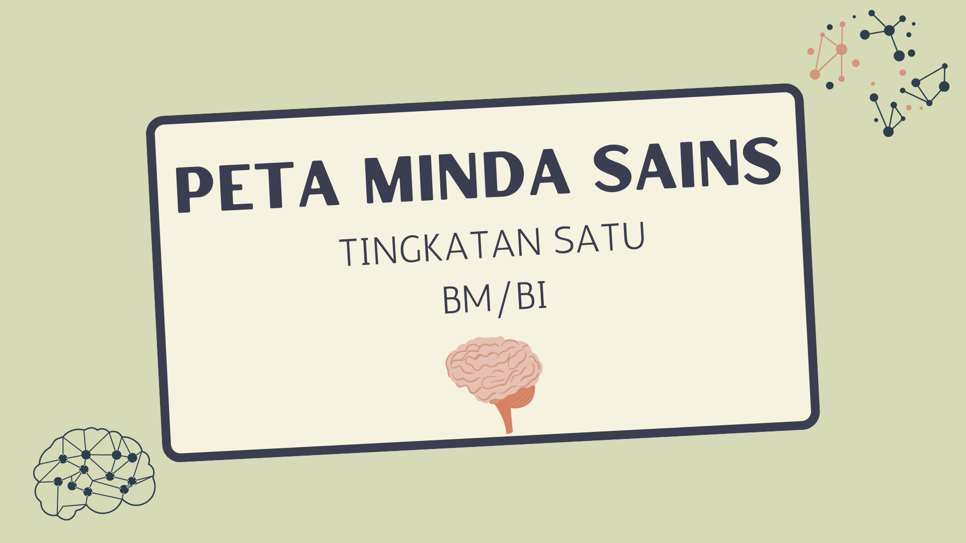 NOTA : PETA MINDA SAINS TINGKATAN SATU BM/BI - Pendidikan Rasmi