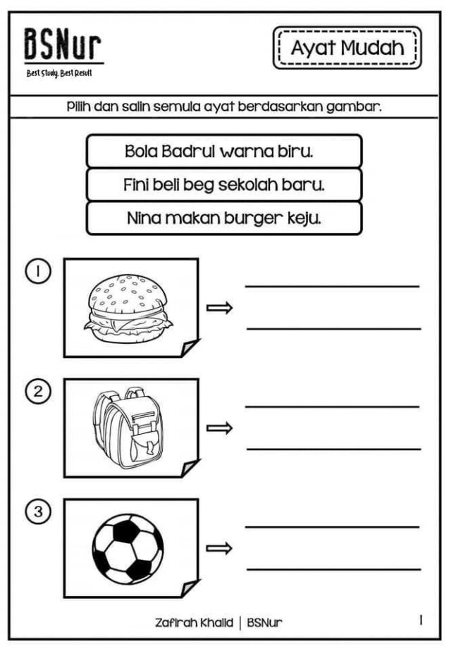 LATIHAN MEMBACA BAHASA MELAYU TAHUN 1 DAN 2 SEKOLAH RENDAH - Pendidikan Rasmi