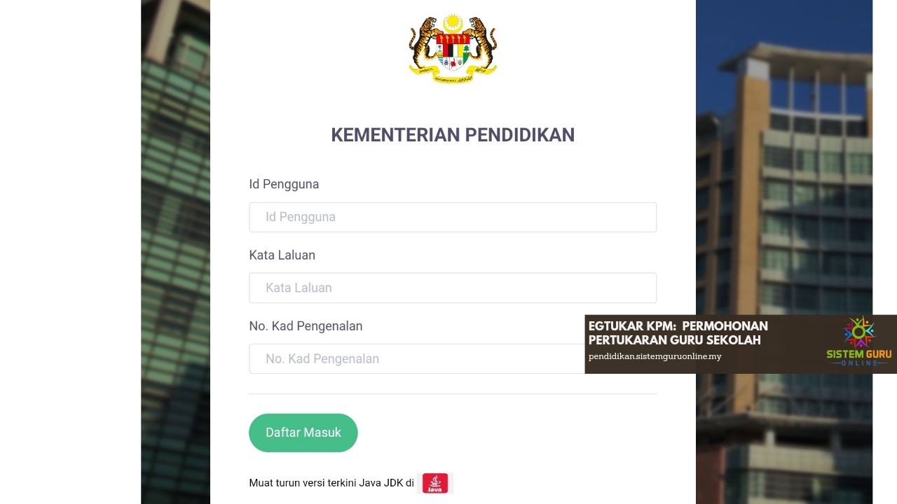EGTUKAR KPM: PERMOHONAN PERTUKARAN GURU SEKOLAH - Pendidikan Rasmi