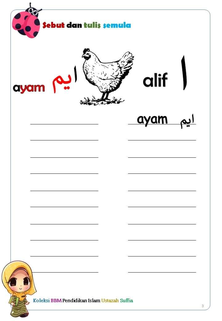 Mengenal Huruf Jawi Beserta Kaedah Menulis Dan Membaca - Pendidikan Rasmi