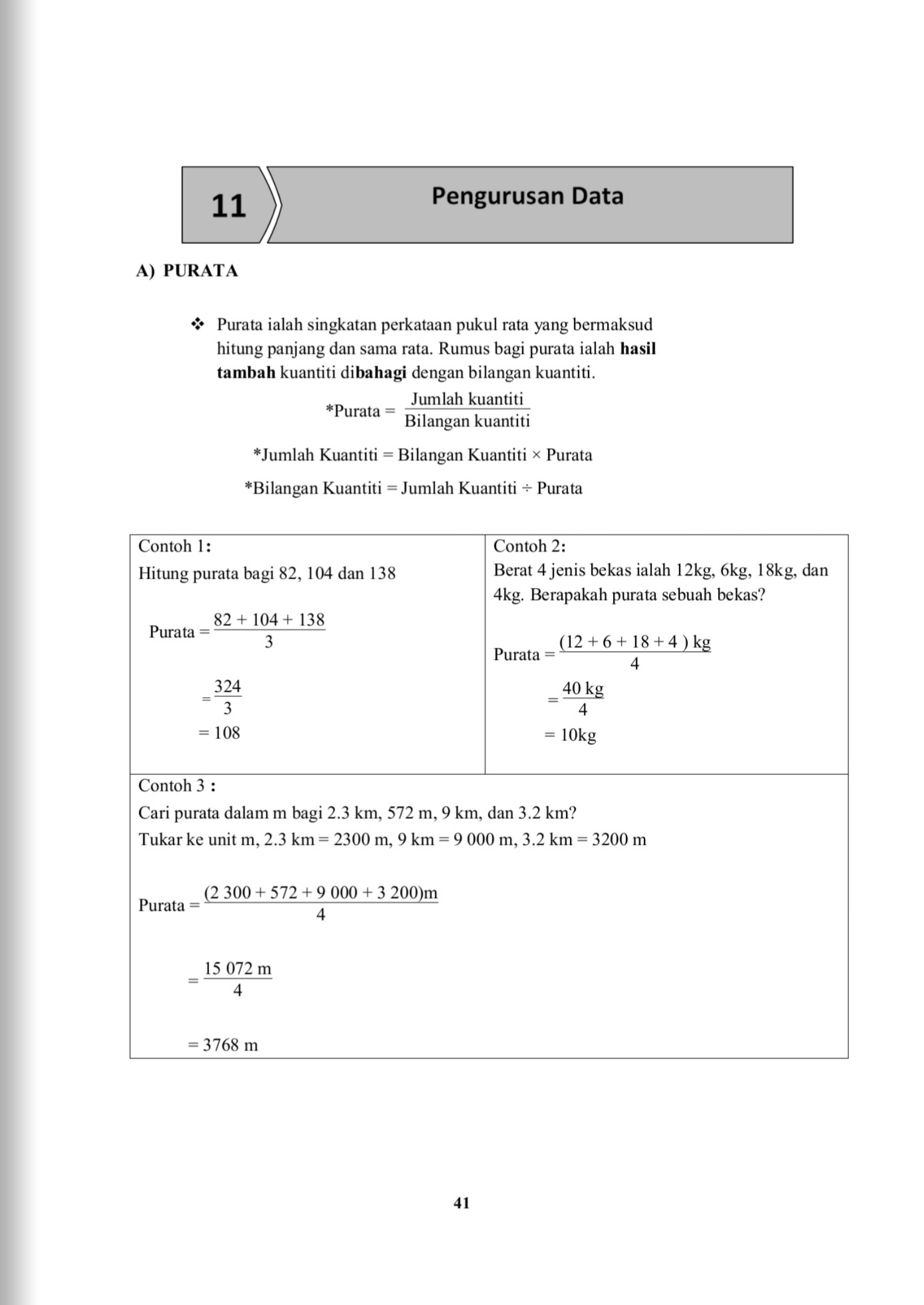 Nota Pengurusan Data Tahun 6 Subjek Matematik - Pendidikan Rasmi