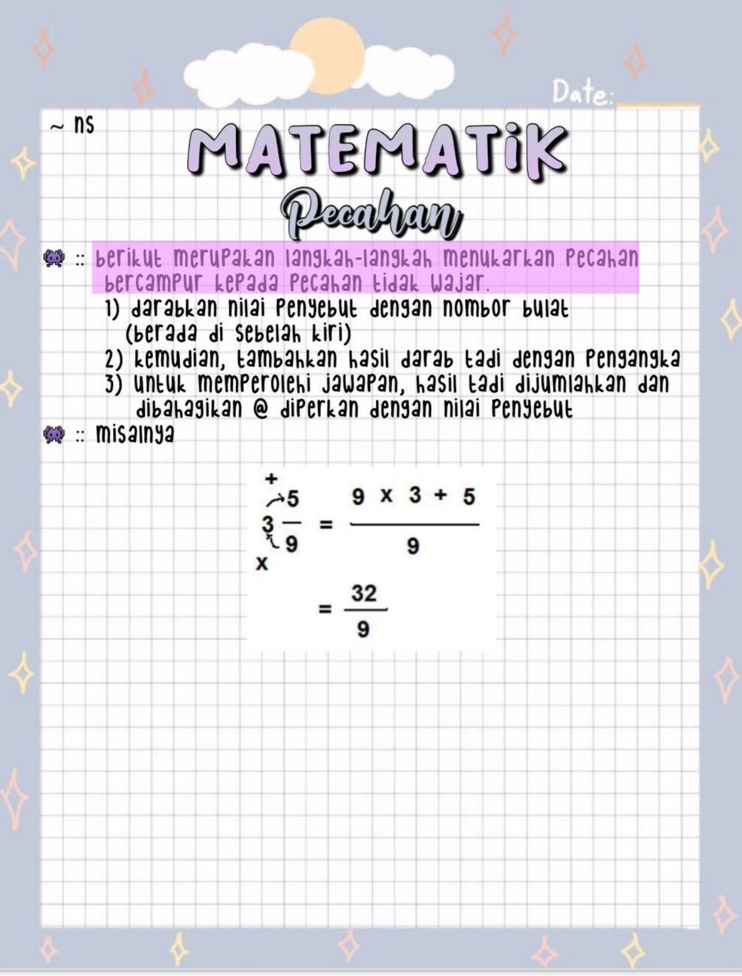 NOTA BAB PECAHAN TAHUN 6 SUBJEK MATEMATIK - Pendidikan Rasmi