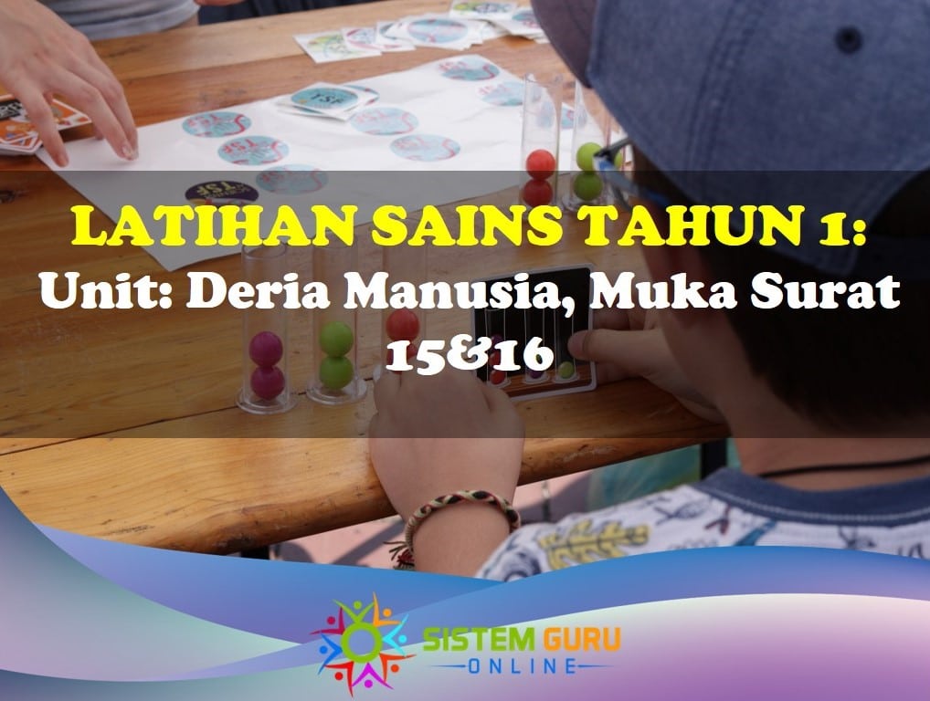 Latihan Sains Tahun 1= Unit: Deria Manusia, Muka Surat 15&16 ...