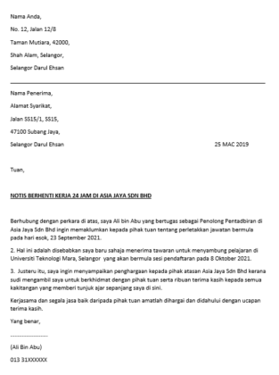 Panduan Cara Buat Surat Rasmi Ringkas - Pendidikan Rasmi