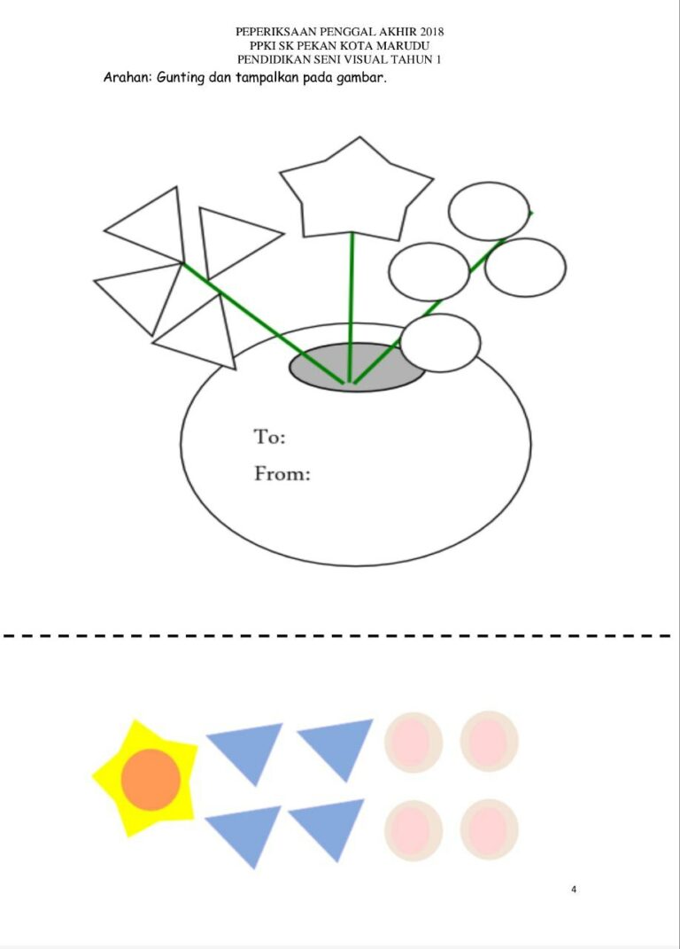 Soalan Akhir Tahun Pendidikan Seni Visual Tahun 1 - Pendidikan Rasmi