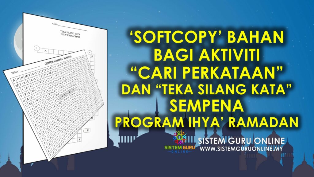 'Softcopy' Bahan Bagi Aktiviti "Cari Perkataan" Dan "Teka Silang Kata ...