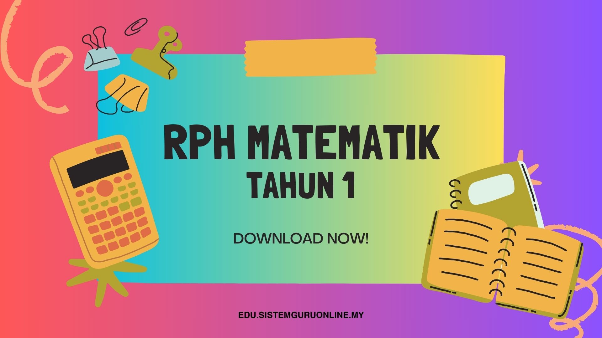Download RPH Matematik Tahun 1 Di Link Berikut - Pendidikan Rasmi