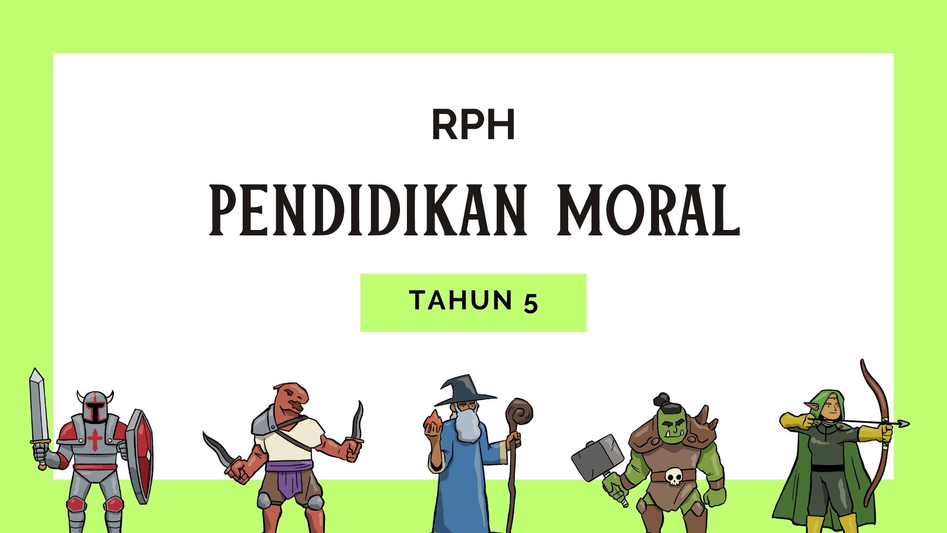 Grab RPH Pendidikan Moral Tahun 5 Muat Turun Segera - Pendidikan Rasmi