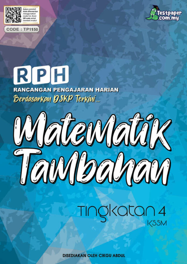 Muat Turun RPH Matematik Tambahan Tingkatan 4 PDF - Pendidikan Rasmi