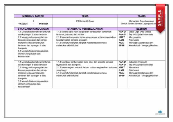 Muat Turun RPH Pendidikan Jasmani Kesihatan Tingkatan 1 Terbaik - Pendidikan Rasmi