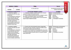 RPH Pendidikan Jasmani Kesihatan Tingkatan 3 - Pendidikan Rasmi