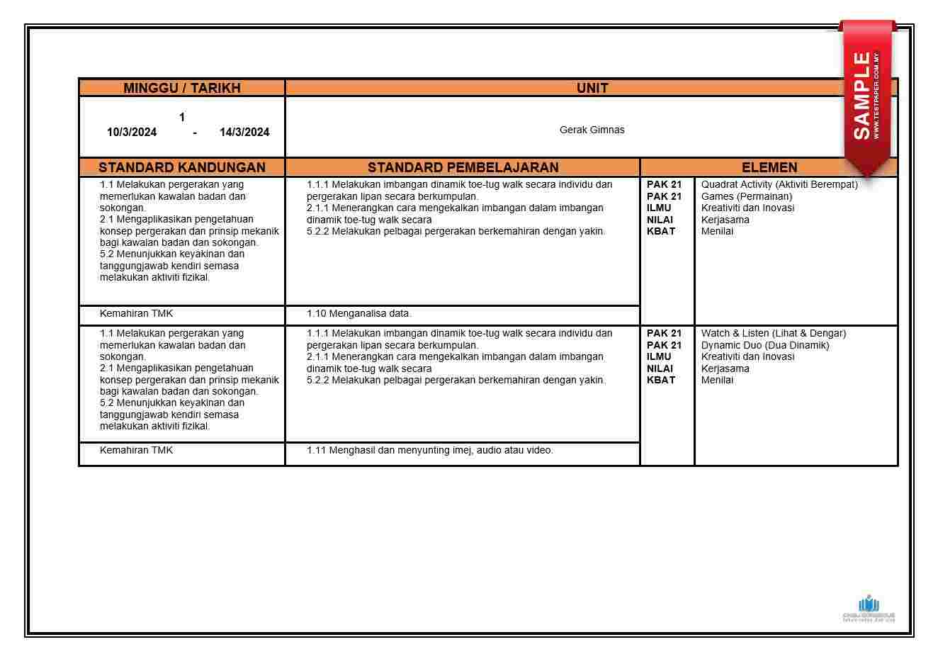 Muat Turun PDF RPH Pendidikan Jasmani Tahun 4 - Pendidikan Rasmi