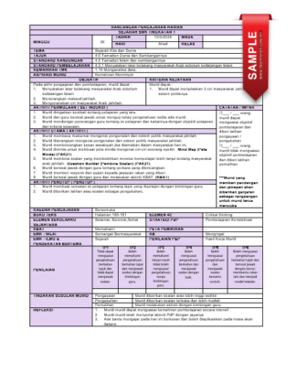 Download RPH Sejarah Tingkatan 1 PDF Terkini - Pendidikan Rasmi