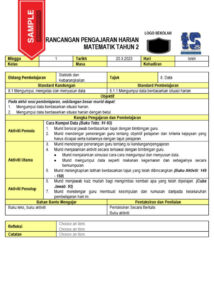 Perkongsian RPH Matematik Tahun 2 Lengkap Setahun - Pendidikan Rasmi
