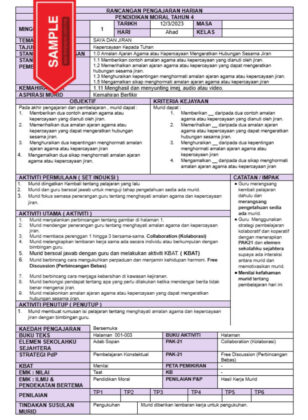 Dapatkan RPH Pendidikan Moral Tahun 4 Download Now - Pendidikan Rasmi
