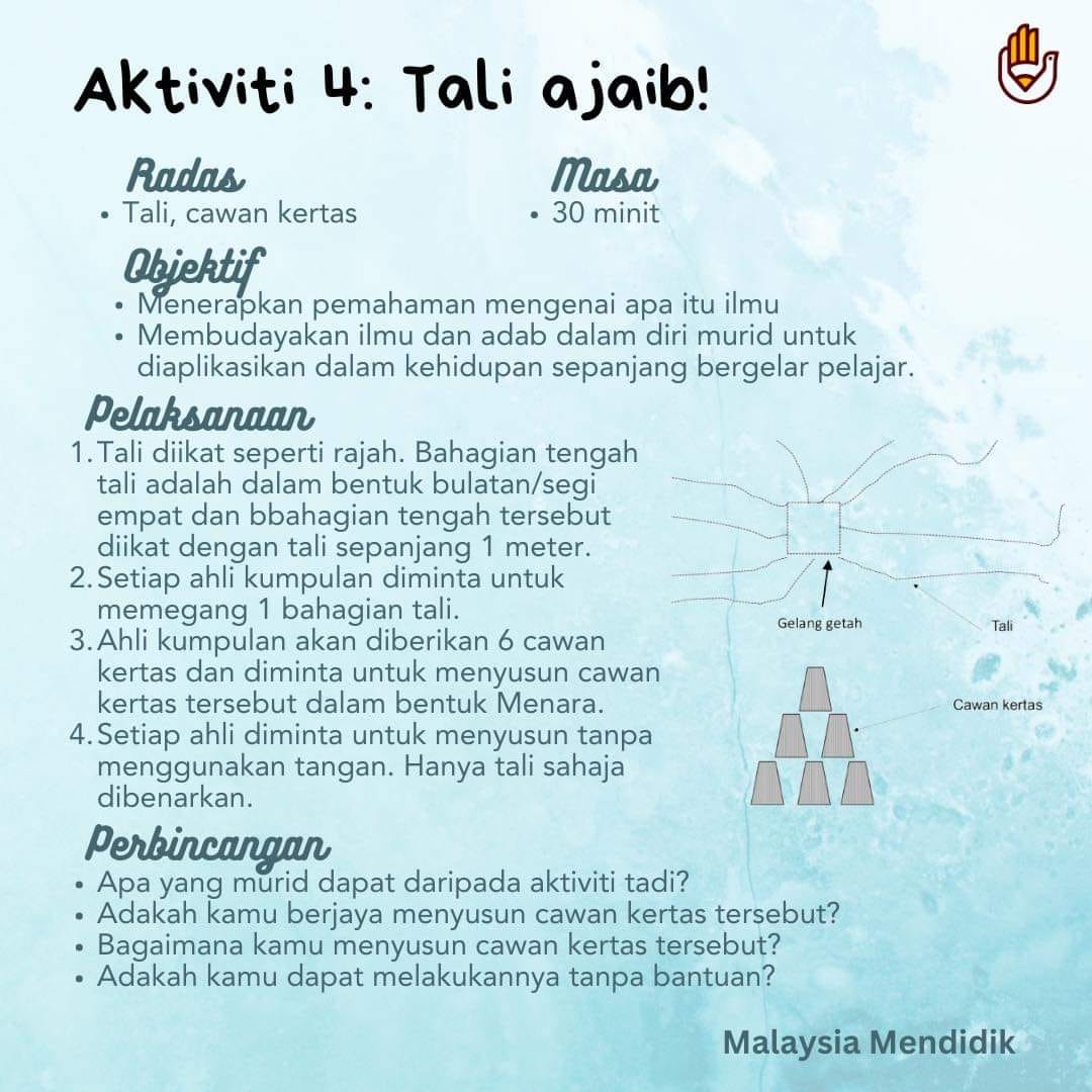 5 Senarai Aktiviti Minggu Orientasi Sekolah - Pendidikan Rasmi
