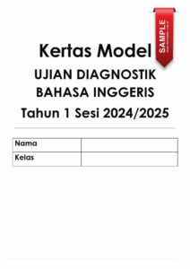 Download Soalan Ujian Diagnostik Bahasa Inggeris Tahun 1 Lengkap Skema ...