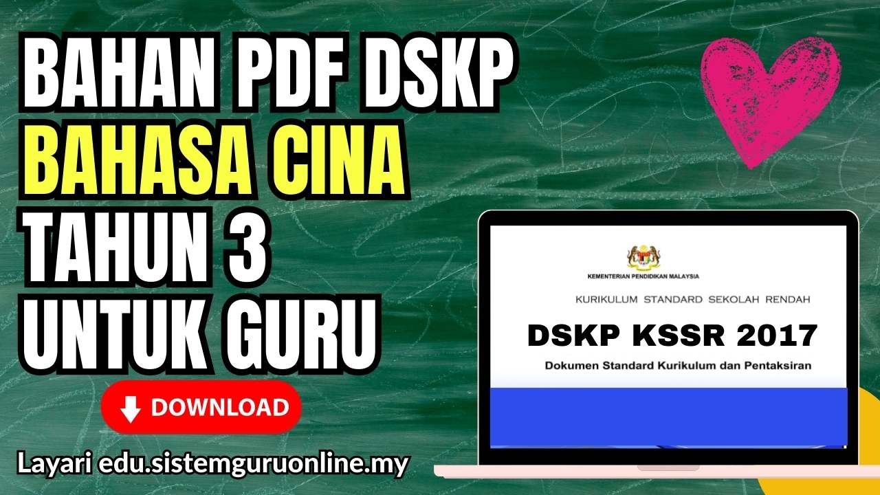 Download PDF Khas DSKP Bahasa Cina Tahun 3 - Pendidikan Rasmi