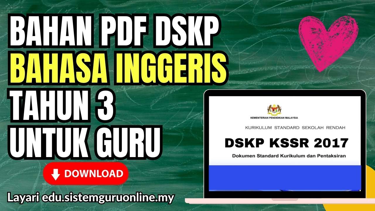 Dapatkan PDF DSKP Bahasa Inggeris Tahun 3 - Pendidikan Rasmi
