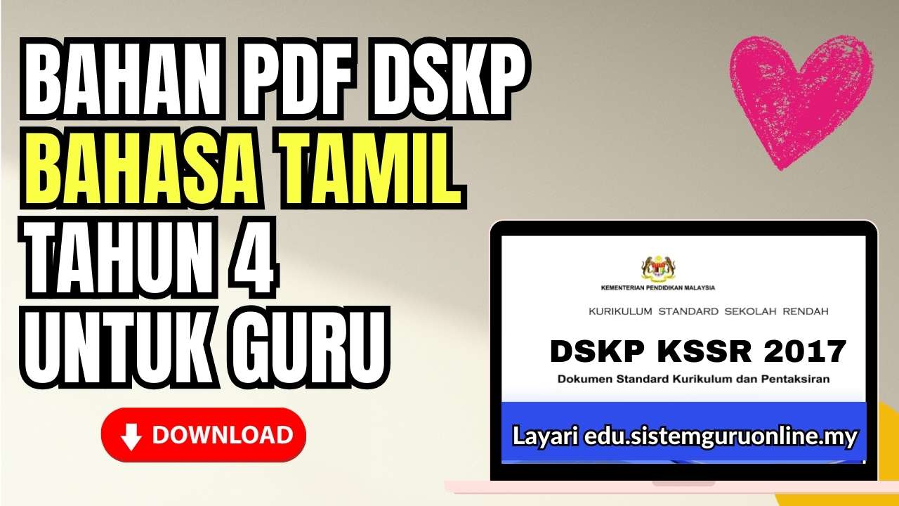 Download PDF DSKP Bahasa Tamil Tahun 4 - Pendidikan Rasmi