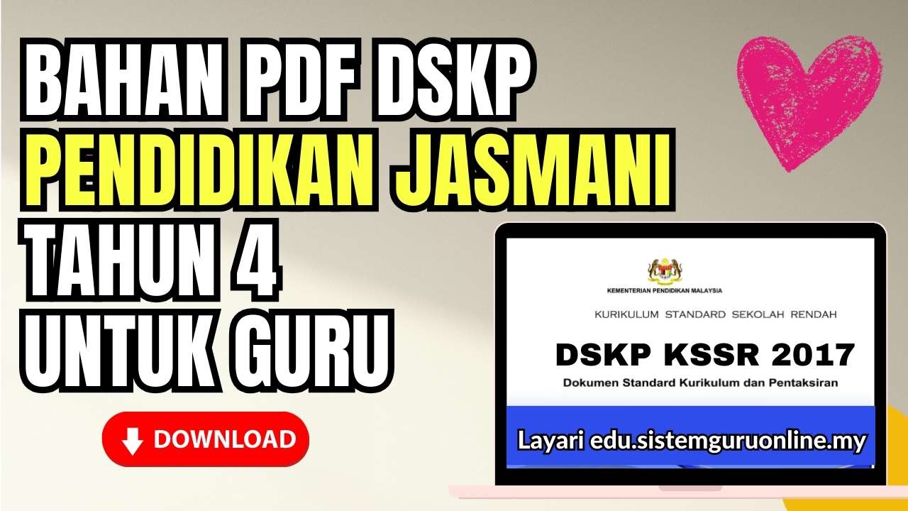 Download PDF DSKP Pendidikan Jasmani Tahun 4 - Pendidikan Rasmi