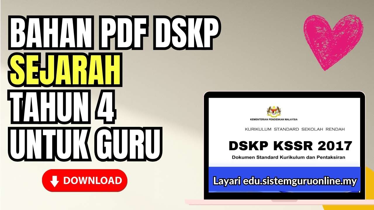Download Bahan DSKP Sejarah Tahun 4 - Pendidikan Rasmi