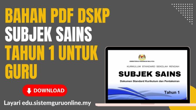 Bahan PDF DSKP Sains Tahun 1 Sekolah Rendah - Pendidikan Rasmi