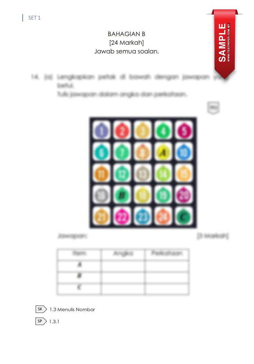 Muat Turun Soalan Ujian Sumatif Matematik Tahun 1 Penggal 1 Ini - Pendidikan Rasmi