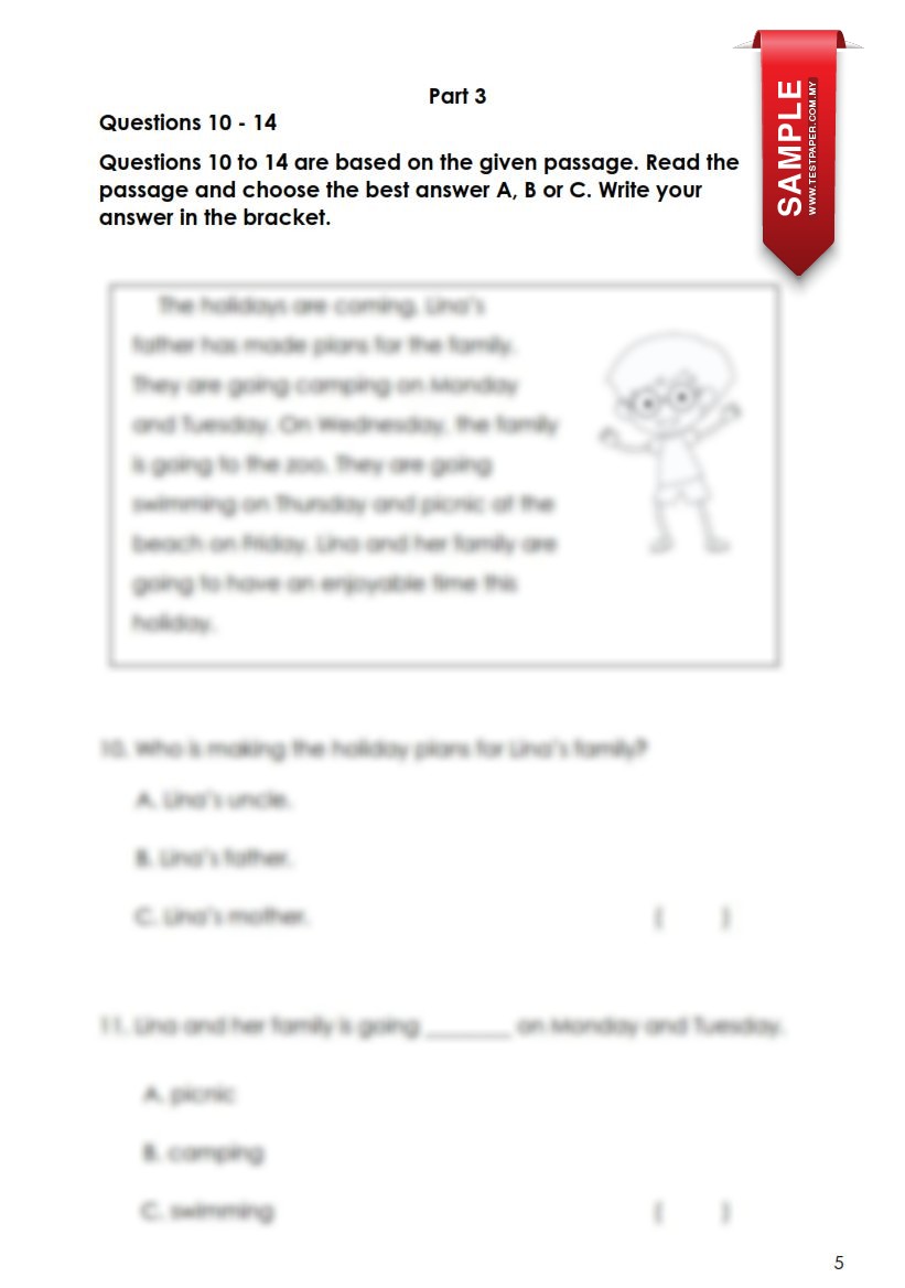 Download Contoh Soalan Ujian Sumatif English Year 2 Penggal 1 Latest ...