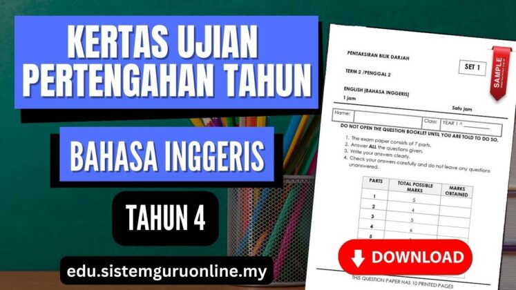 Dapatkan Kertas Ujian Pertengahan Tahun BI Tahun 4 PDF Yang Sangat Flexible - Pendidikan Rasmi
