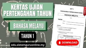 Koleksi Bahan Ujian Pertengahan Tahun BM Tahun 1 PDF Yang Amazing - Pendidikan Rasmi