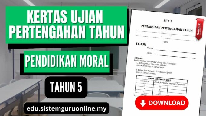 Download Ujian Pertengahan Tahun Pendidikan Moral Tahun 5 PDF Sekolah Rendah - Pendidikan Rasmi