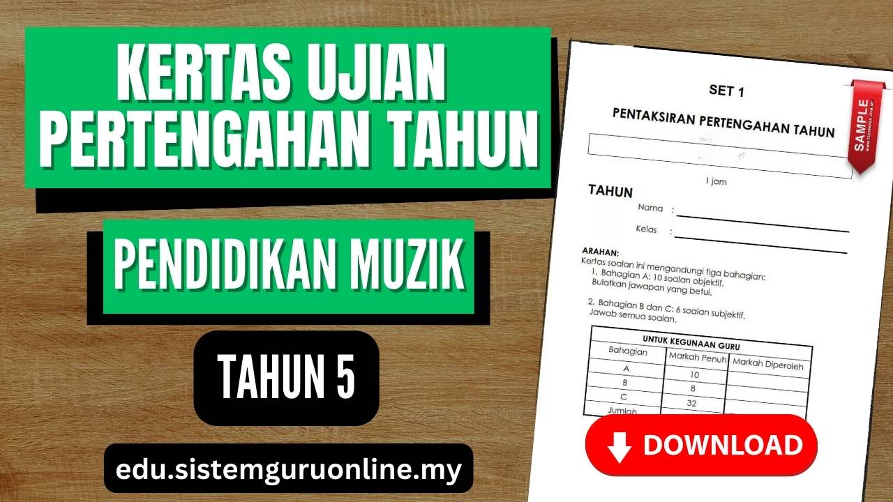 Bahan Ujian Pertengahan Tahun Pendidikan Muzik Tahun 5 PDF Sekolah ...