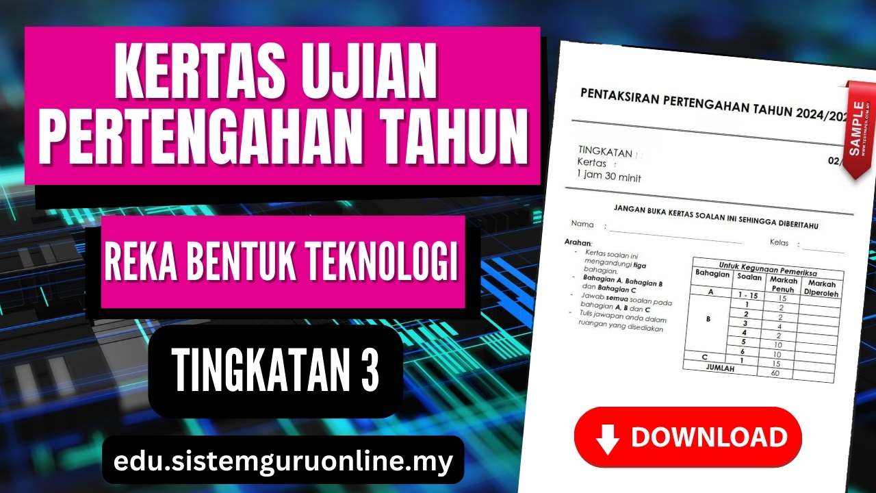 Download Kertas Ujian Pertengahan Tahun RBT Tingkatan 3 PDF Sekolah ...