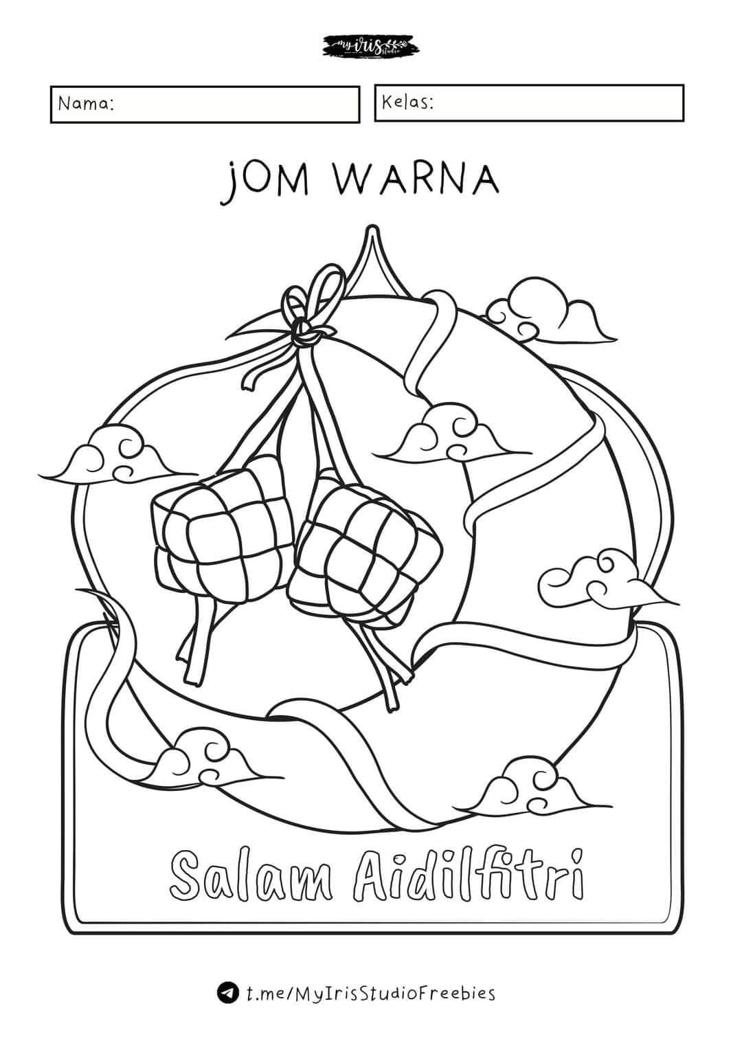 Download 30 Poster Hari Raya Aidilfitri Dan Pelbagai Aktiviti Mewarna ...