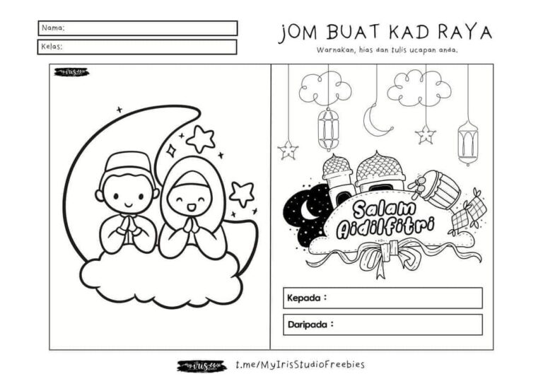 Download 30 Poster Hari Raya Aidilfitri Dan Pelbagai Aktiviti Mewarna ...