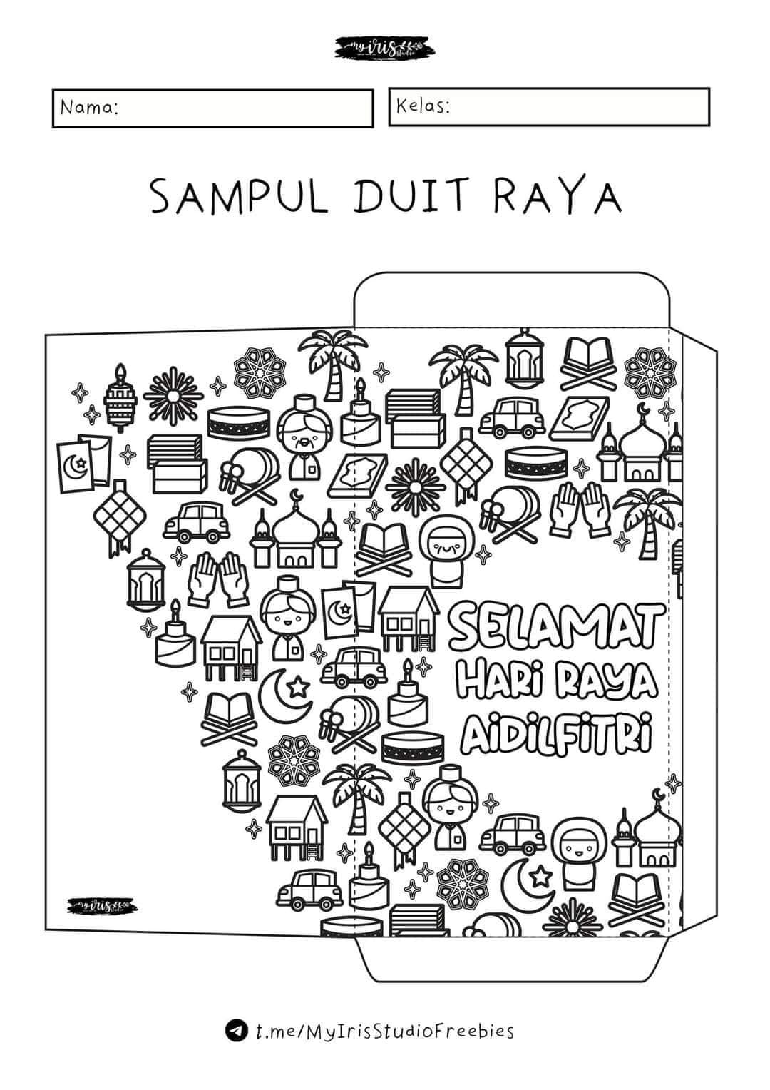 Download 30 Poster Hari Raya Aidilfitri Dan Pelbagai Aktiviti Mewarna ...