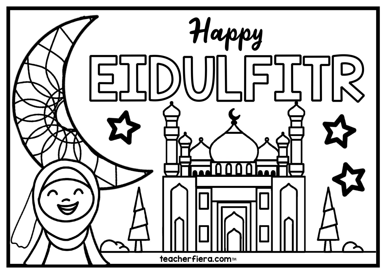 Download 30 Poster Hari Raya Aidilfitri Dan Pelbagai Aktiviti Mewarna ...